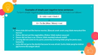Simple past tense | PPT