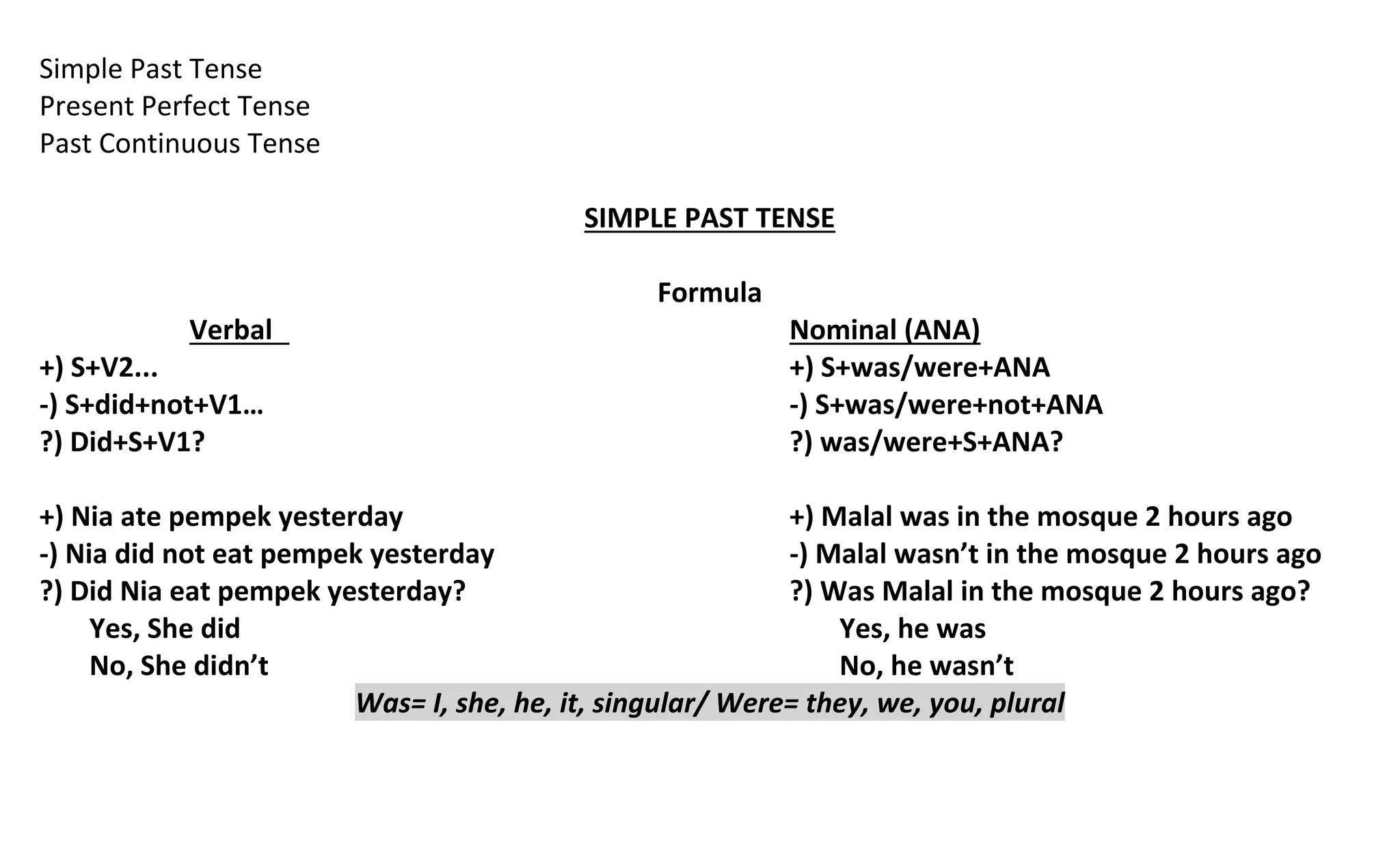 Simple Past Tense in a piece of paper that will amaze every one | PPT