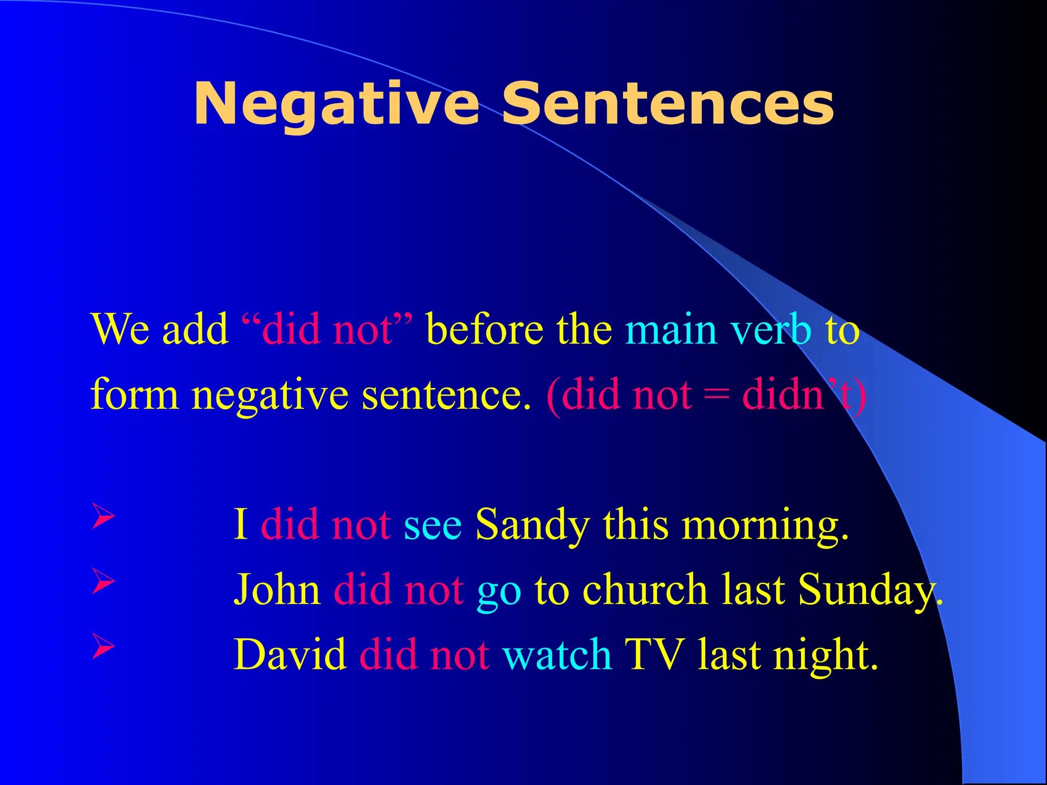 SIMPLE PAST TENSE Power Point presentation | PPTX