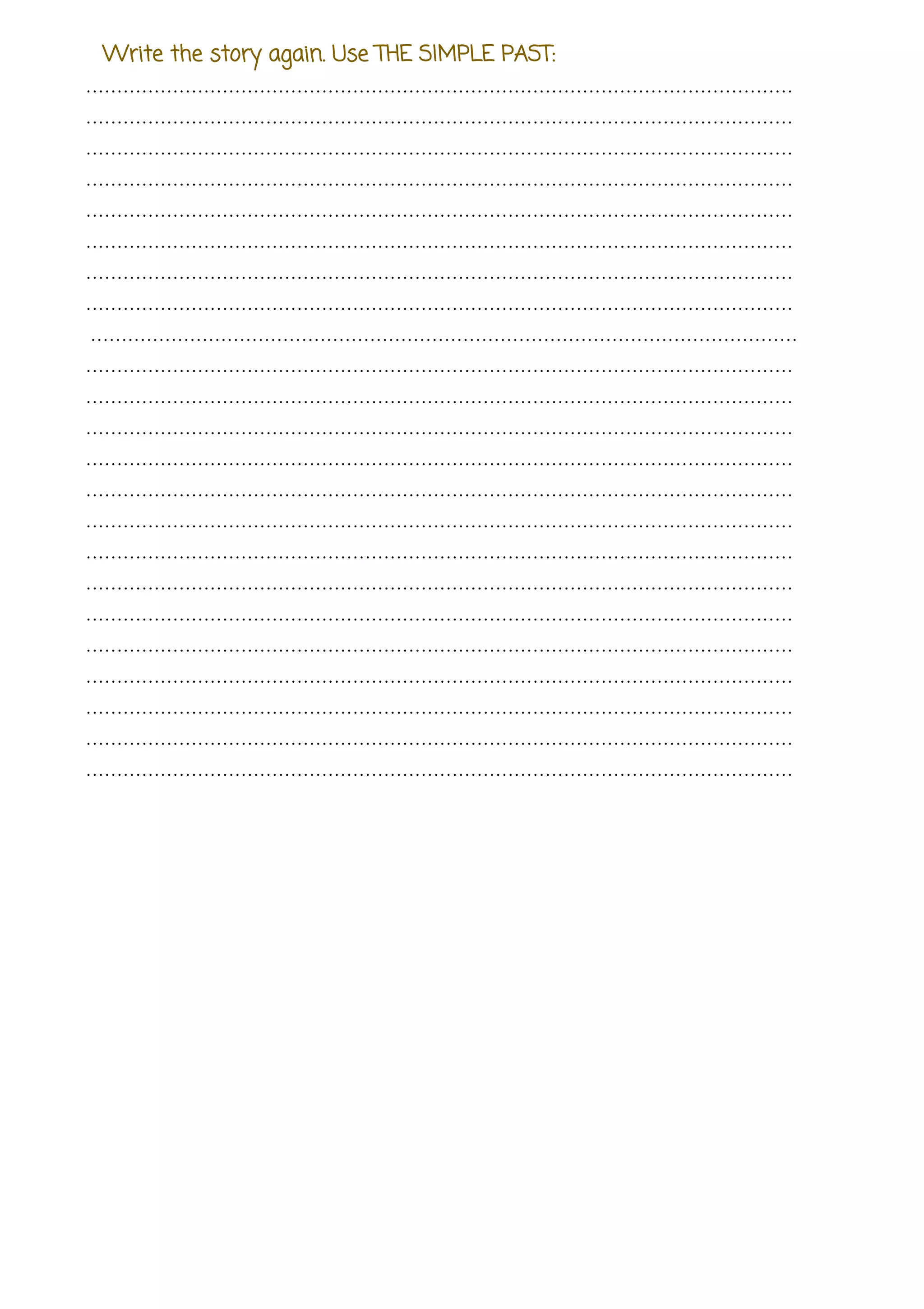 SIMPLE PAST TENSE-6 | PDF