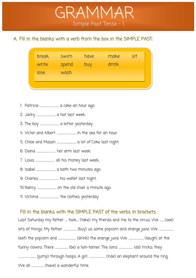 SIMPLE PAST TENSE-6 | PDF