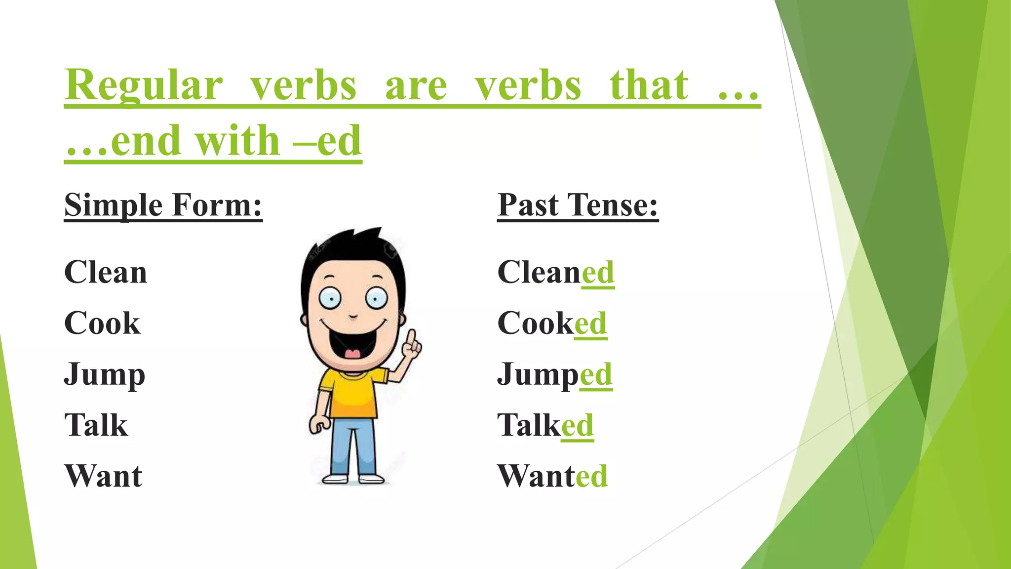 Simple past tense xavier aguado 29515446 - ingles i - seccion 1 b - | PPTX