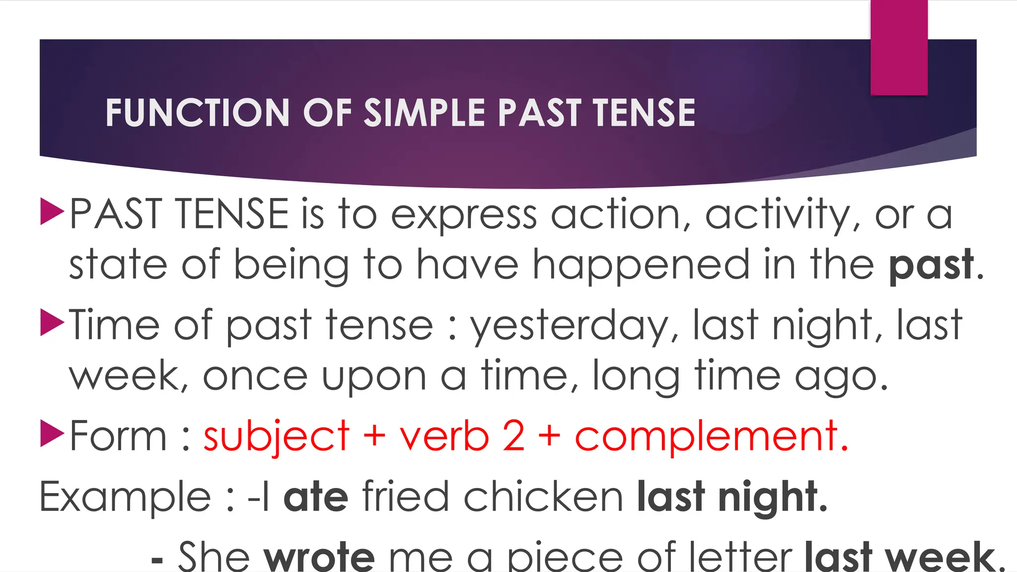 SIMPLE PAST TENSE (2ND SEMESTER) (4).pptx