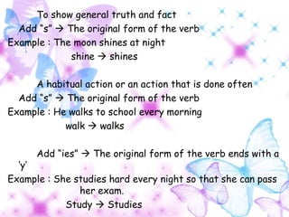 Simple past tense and simple present tense | PPTX