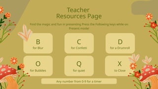 Simple Past Tense Education Presentation in Green Red Illustrative ...