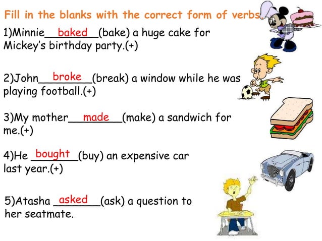 Simple past tense grade 4 | PPTX