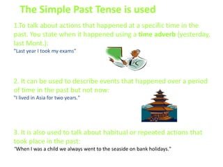 Simple past tense lesson plan | PDF