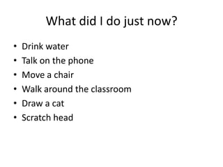 Simple past tense lesson plan | PDF