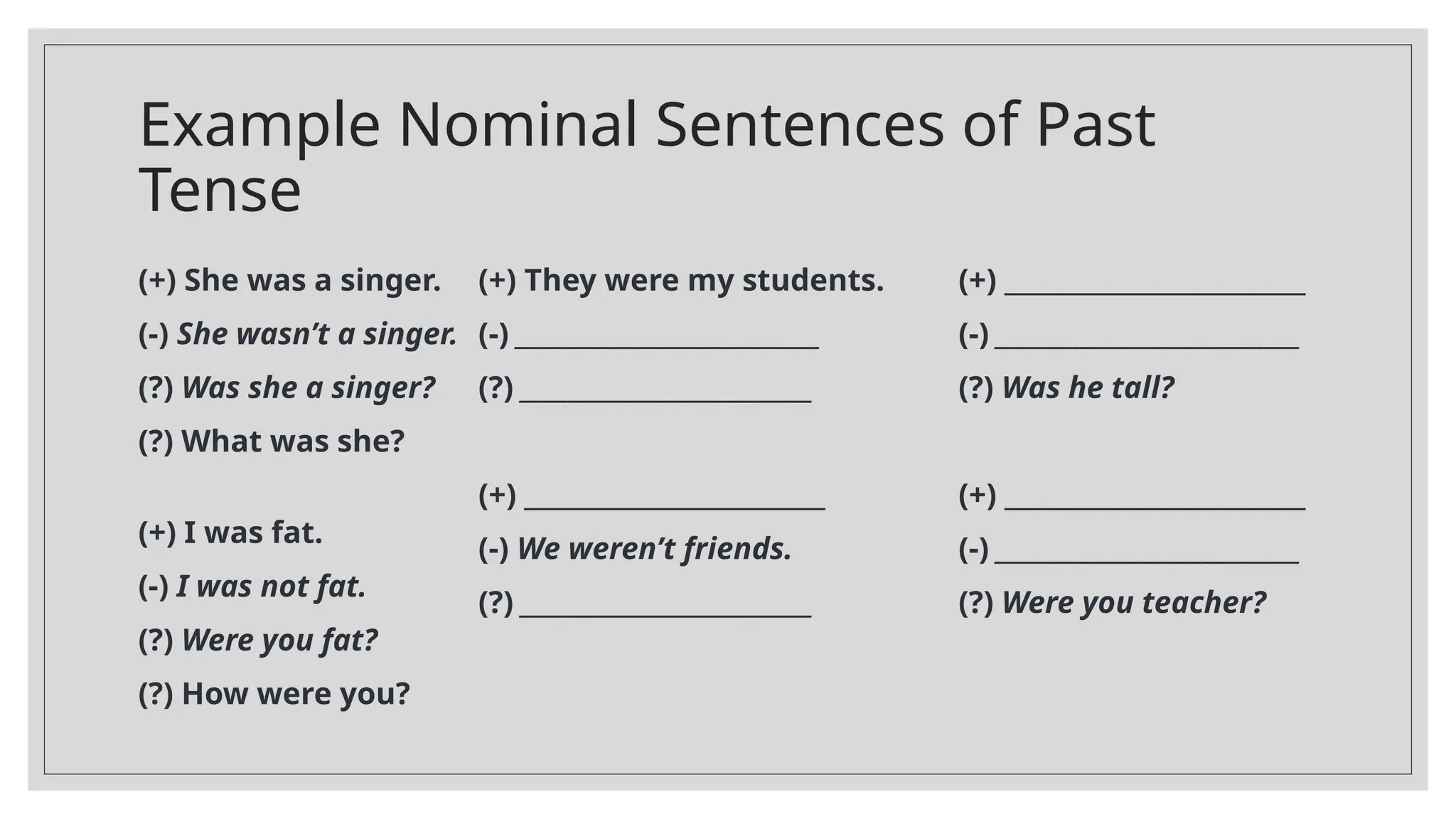 SIMPLE PAST TENSE POWER POINT BAHASA INGGRIS | PPT