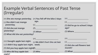 SIMPLE PAST TENSE POWER POINT BAHASA INGGRIS | PPT