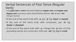 SIMPLE PAST TENSE POWER POINT BAHASA INGGRIS | PPT