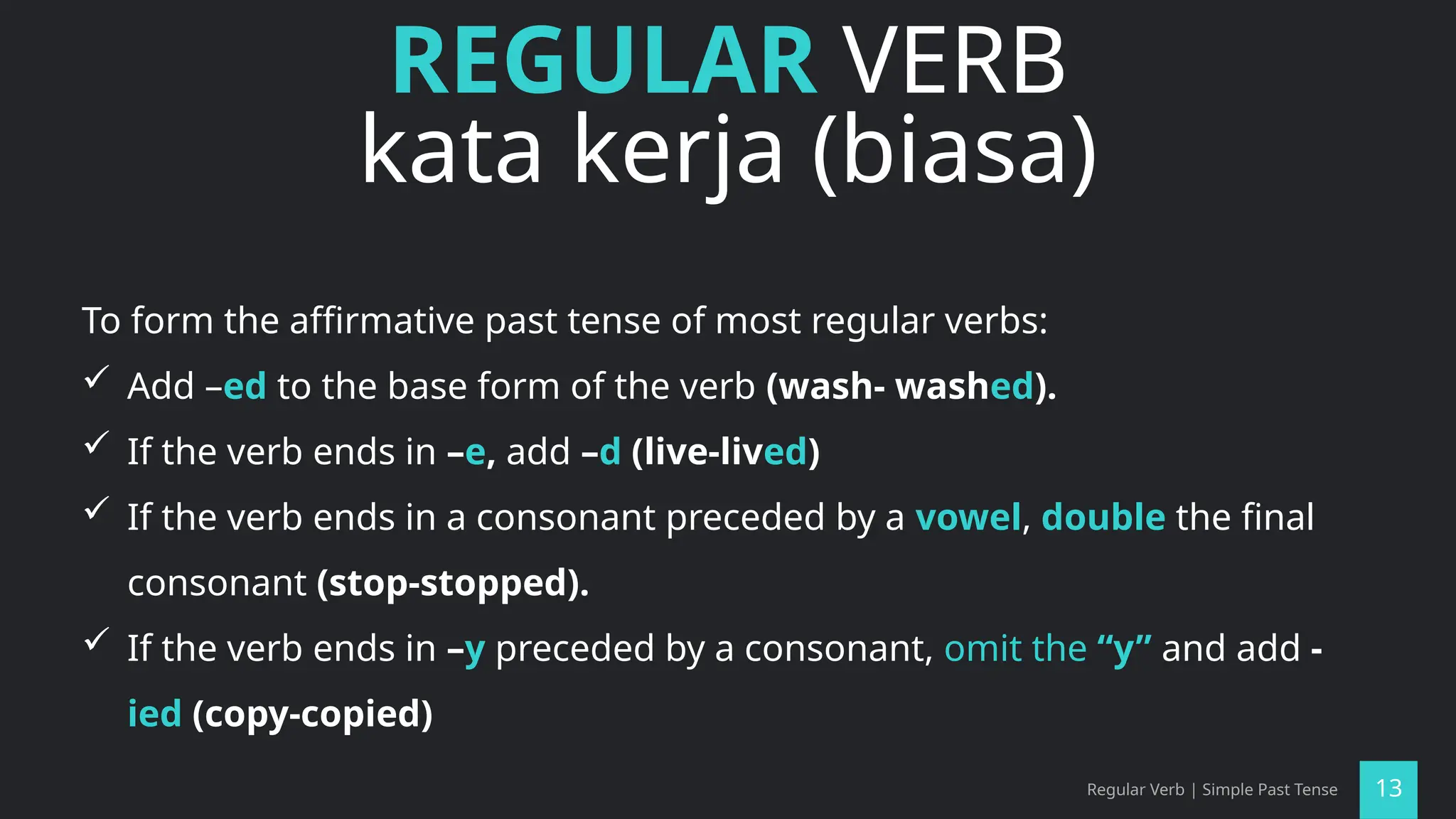 Simple Past Tense, Reading Exercises, Grammar and Vocabulary.pptx