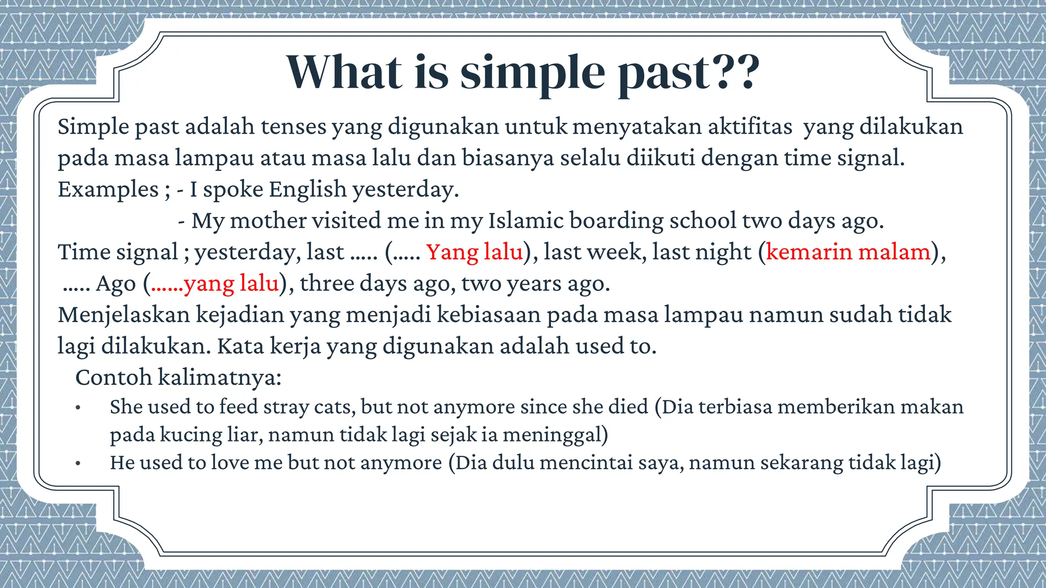 SIMPLE PAST TENSES (Definition, Examples, Time Signal).pptx