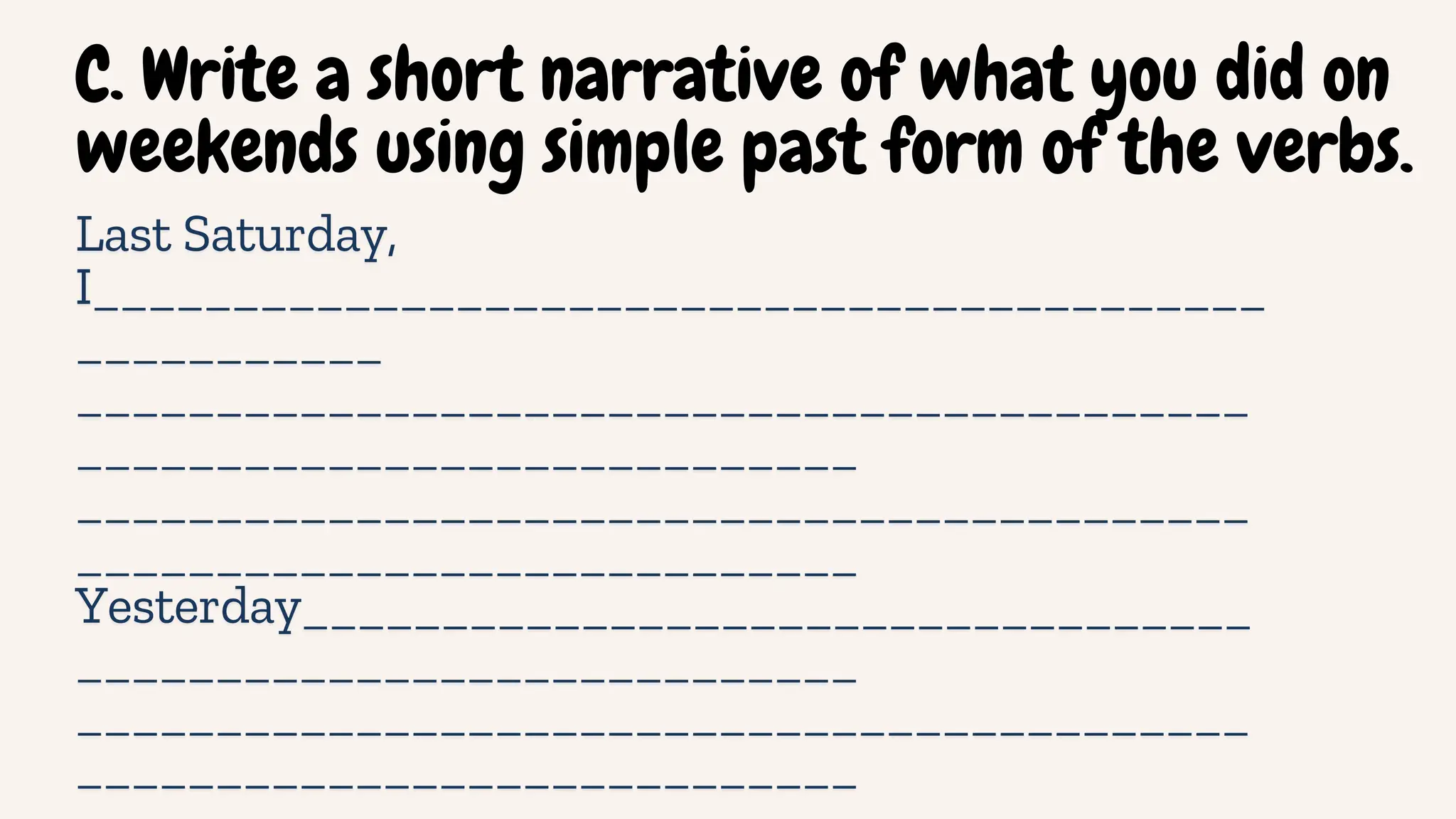 SIMPLE PAST TENSE VERB.activity and PowerPoint | PPT