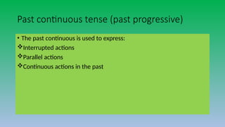 SIMPLE PAST TENSE vs PAST PROGRESIVE (continuous.pptx