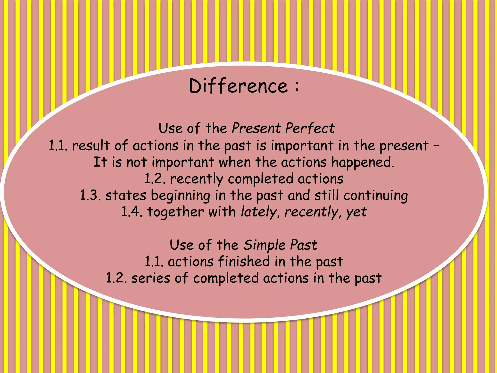 Simple past tense vs present perfect tense (riya tri agustin) | PPT