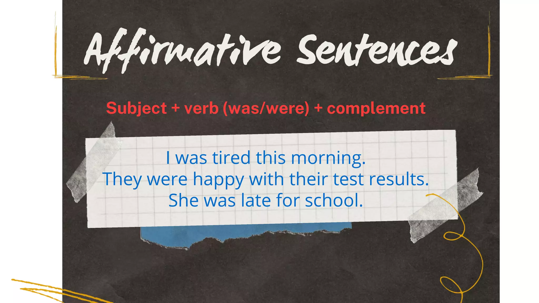 Simple past tense with the verb be | PPT