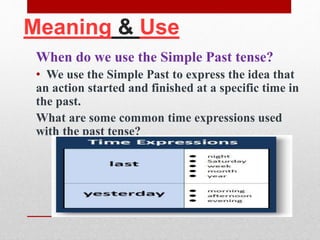 Simple past unit 1 | PPT