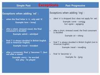 Simple past vs. past progressive | PPTX