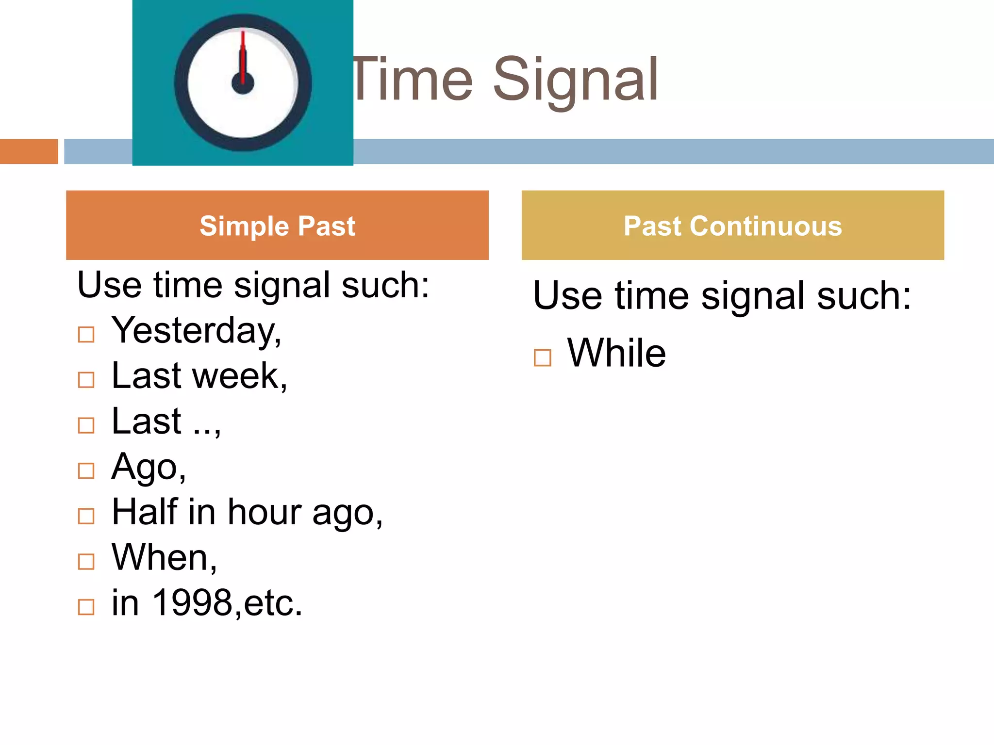 Simple past vs past continuous | PPTX