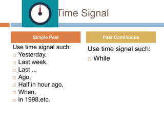 Simple past vs past continuous | PPTX