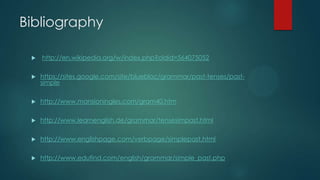 Simple past without verb to be (with DID) | PPT