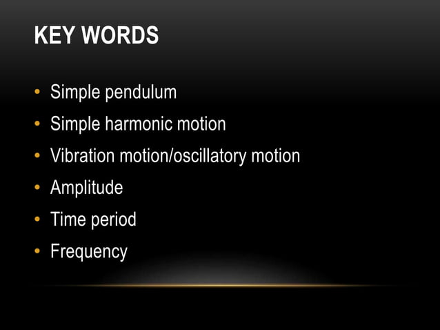 Simple pendulum | PPT
