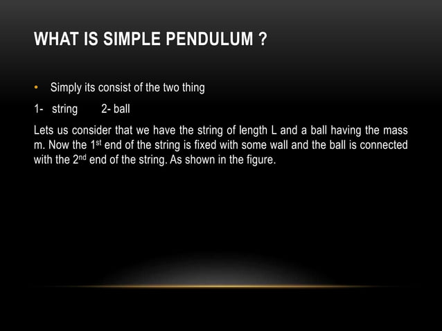 Simple pendulum | PPT