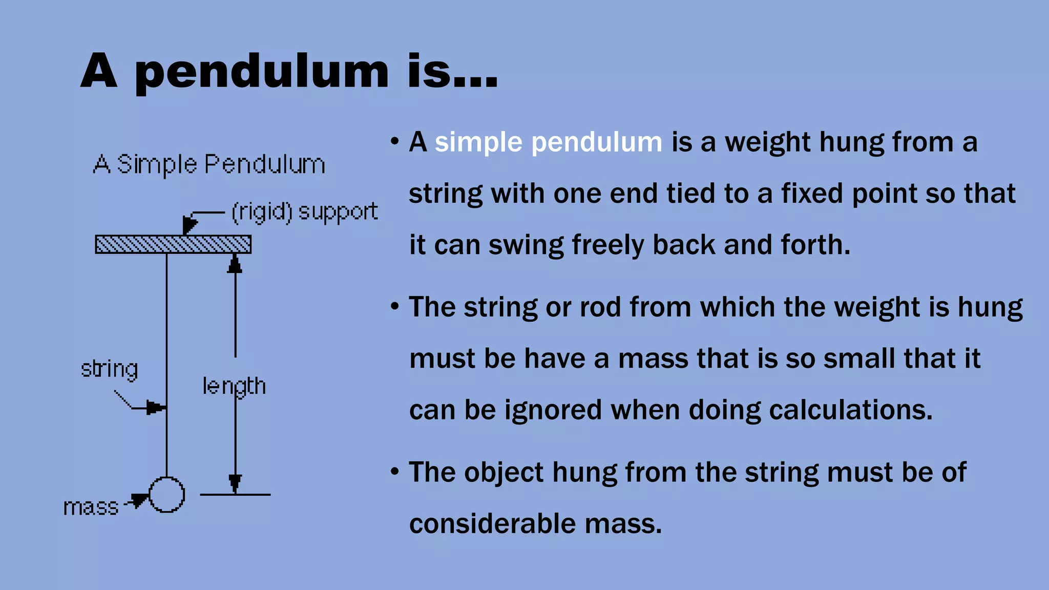 Simple pendulum (1) | PPTX | Physics | Science