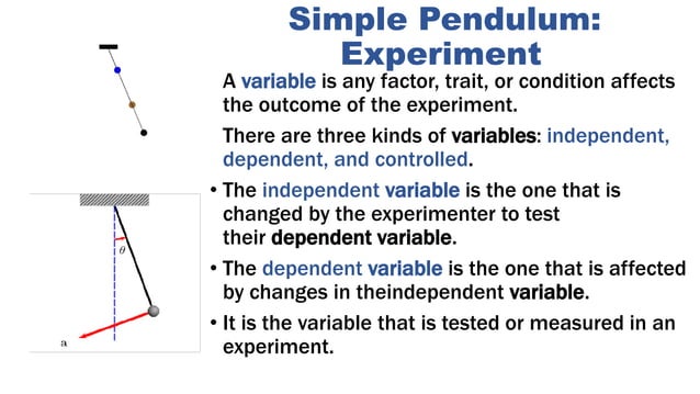 Simple pendulum (1) | PPTX | Physics | Science