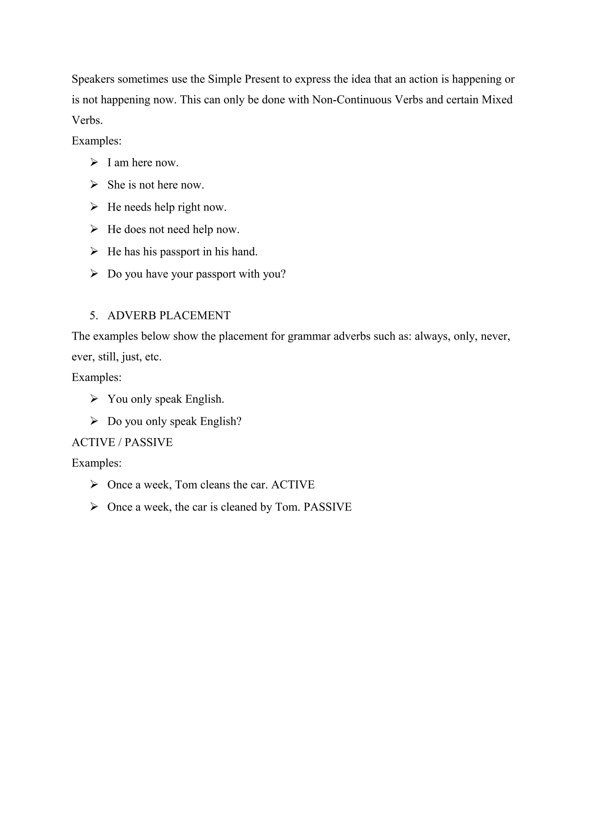 Simple presen1 | PDF