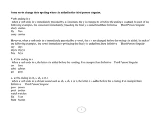 Simple present of ordinary verbs | DOCX