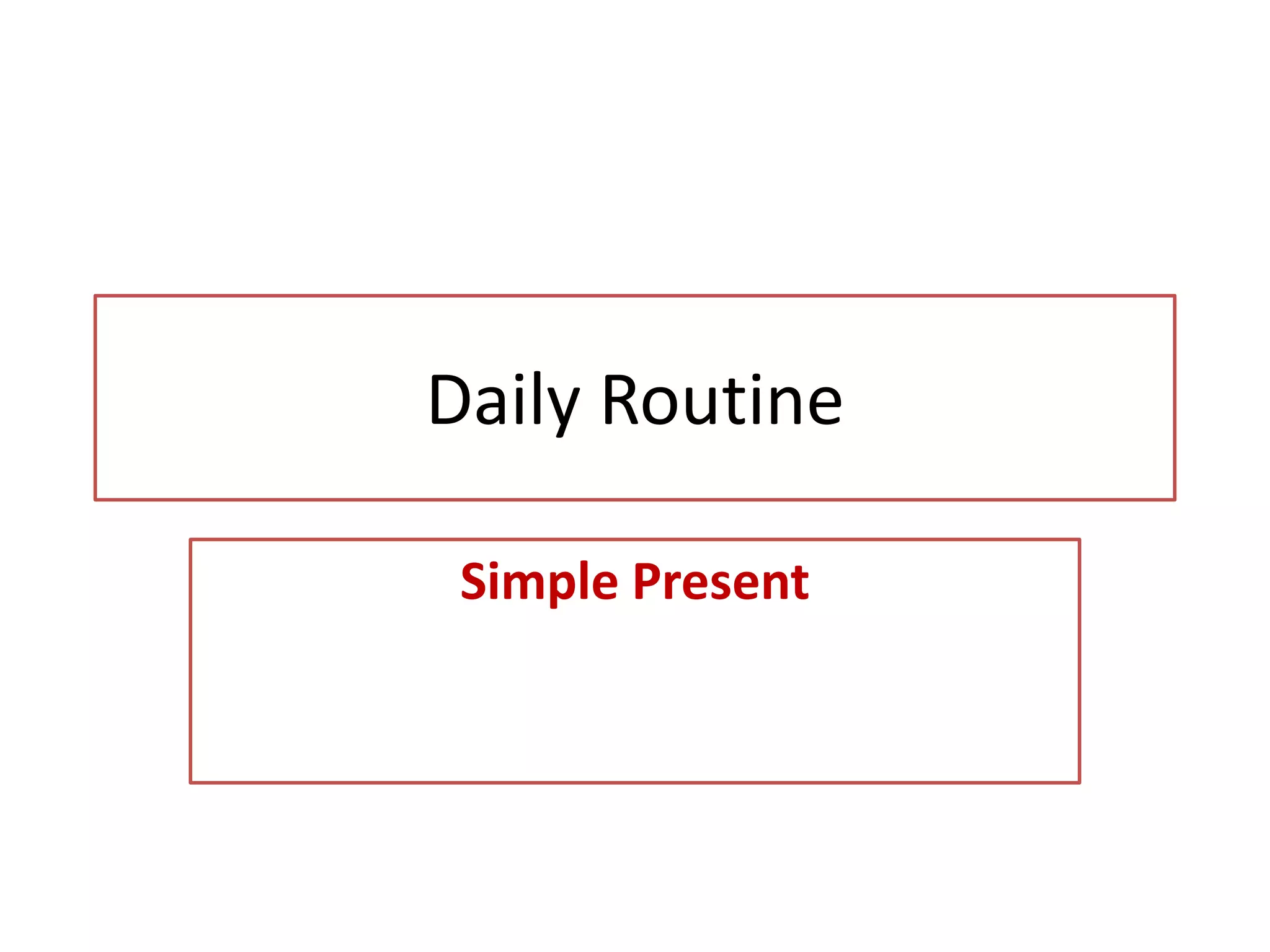 Simple present | PPTX