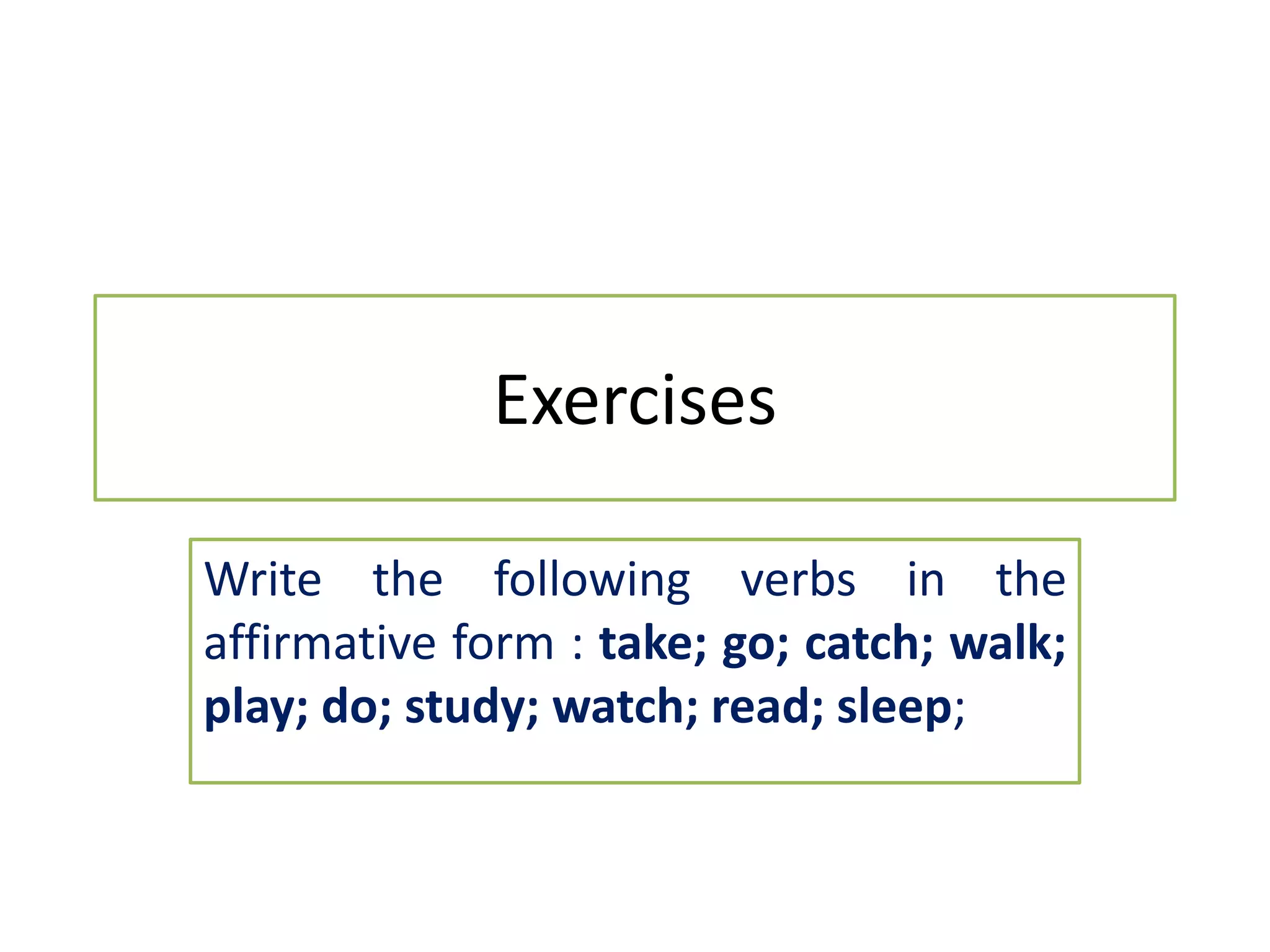 Simple present | PPTX