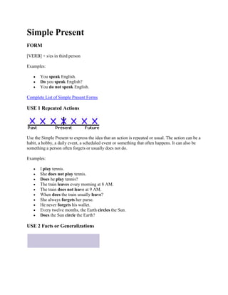 Simple present | DOCX