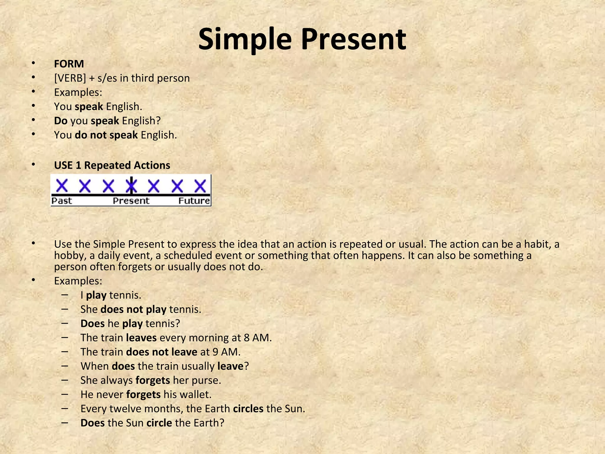 Simple present tense | PPT