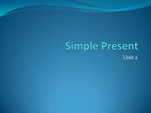 Simple present | PPT