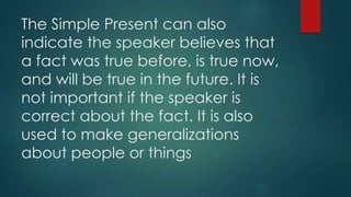 Simple present | PPTX