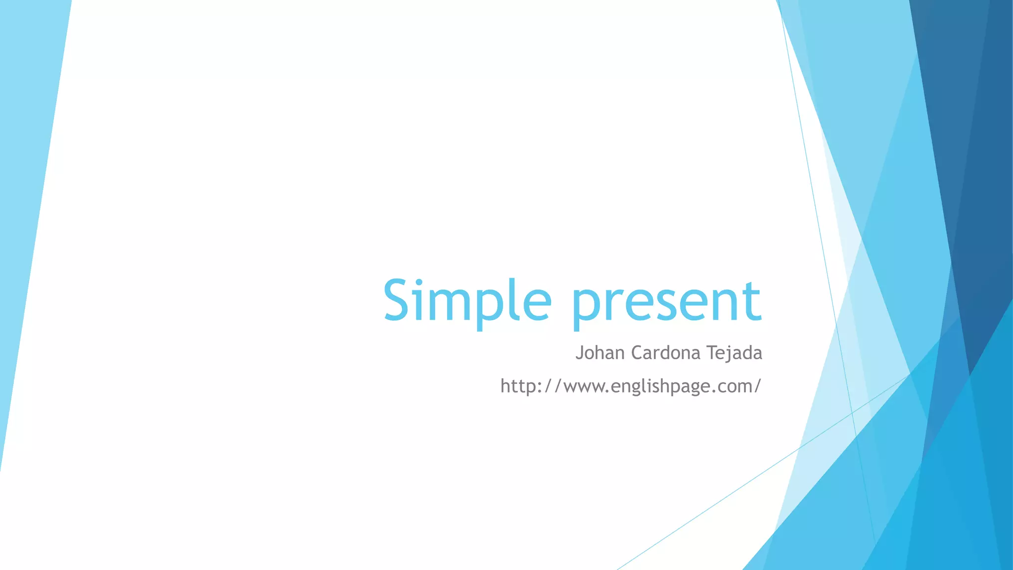 Simple present | PPTX