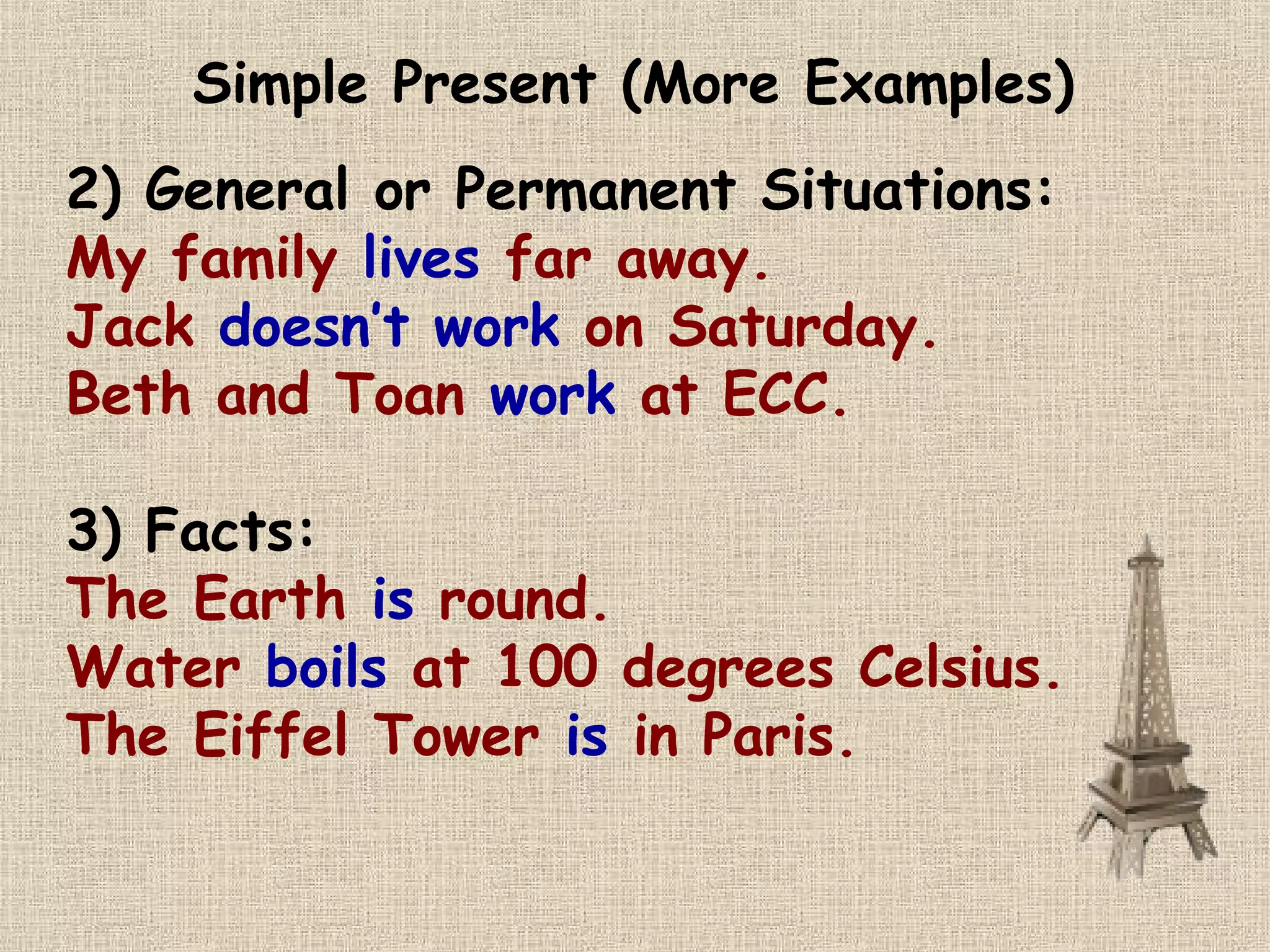 Simple Present VS Present Continuous | PPT