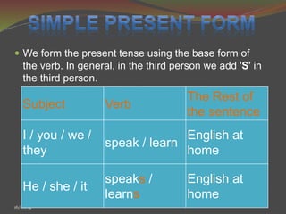 Simple present | PPT