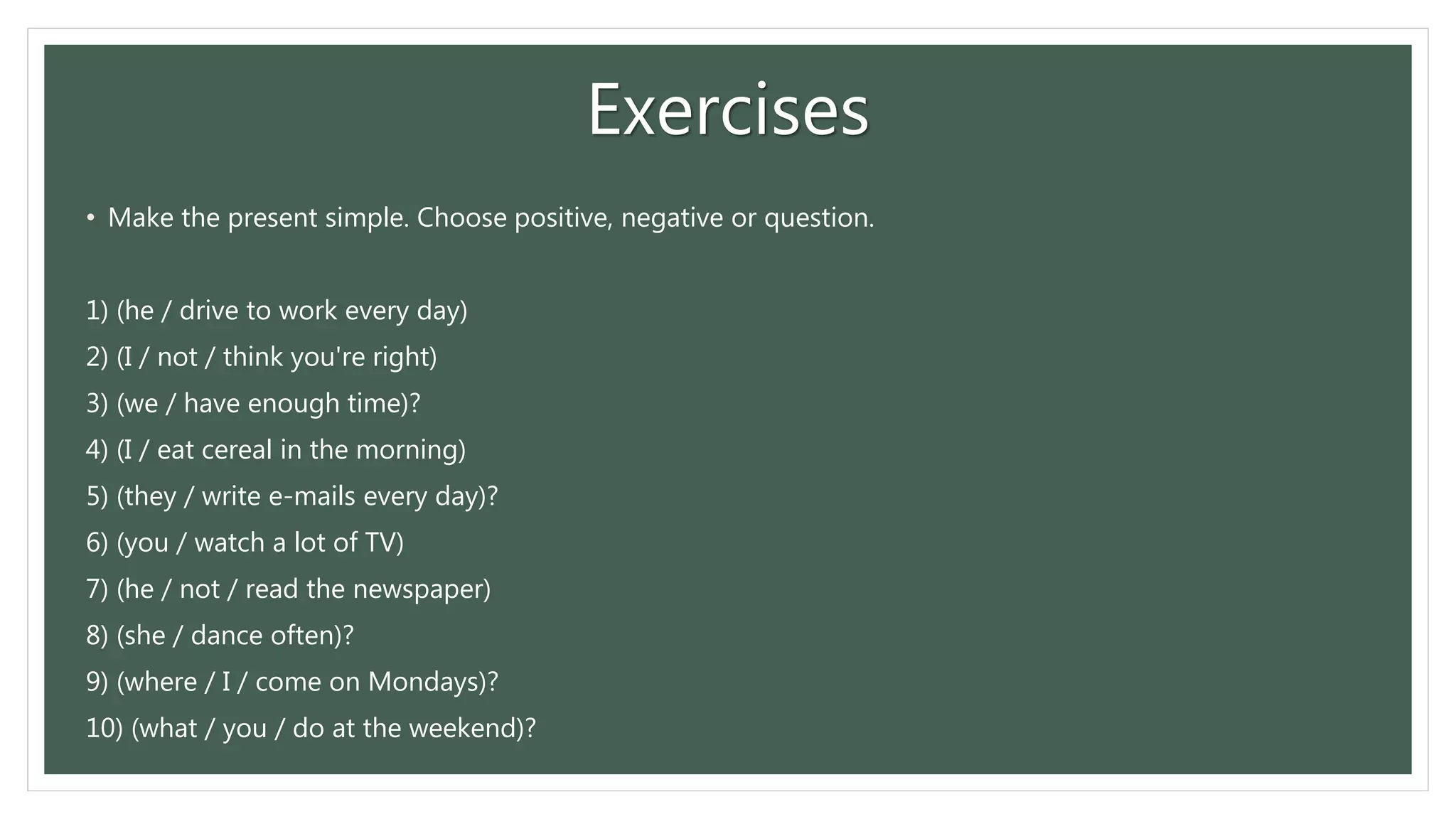 Simple present | PPTX