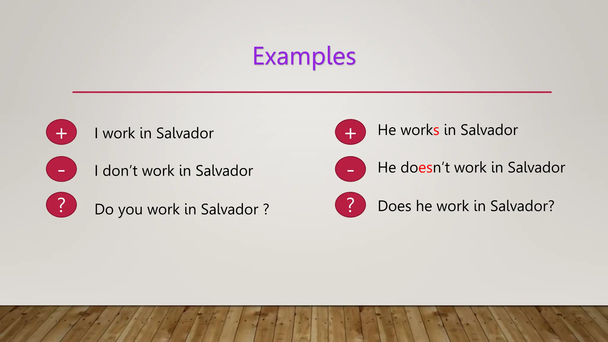 Simple present ......................... | PPT