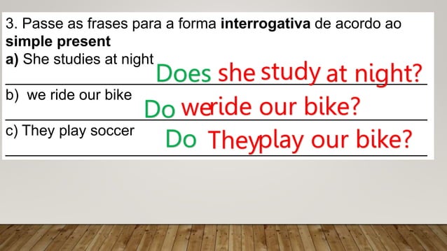 Simple present ......................... | PPT