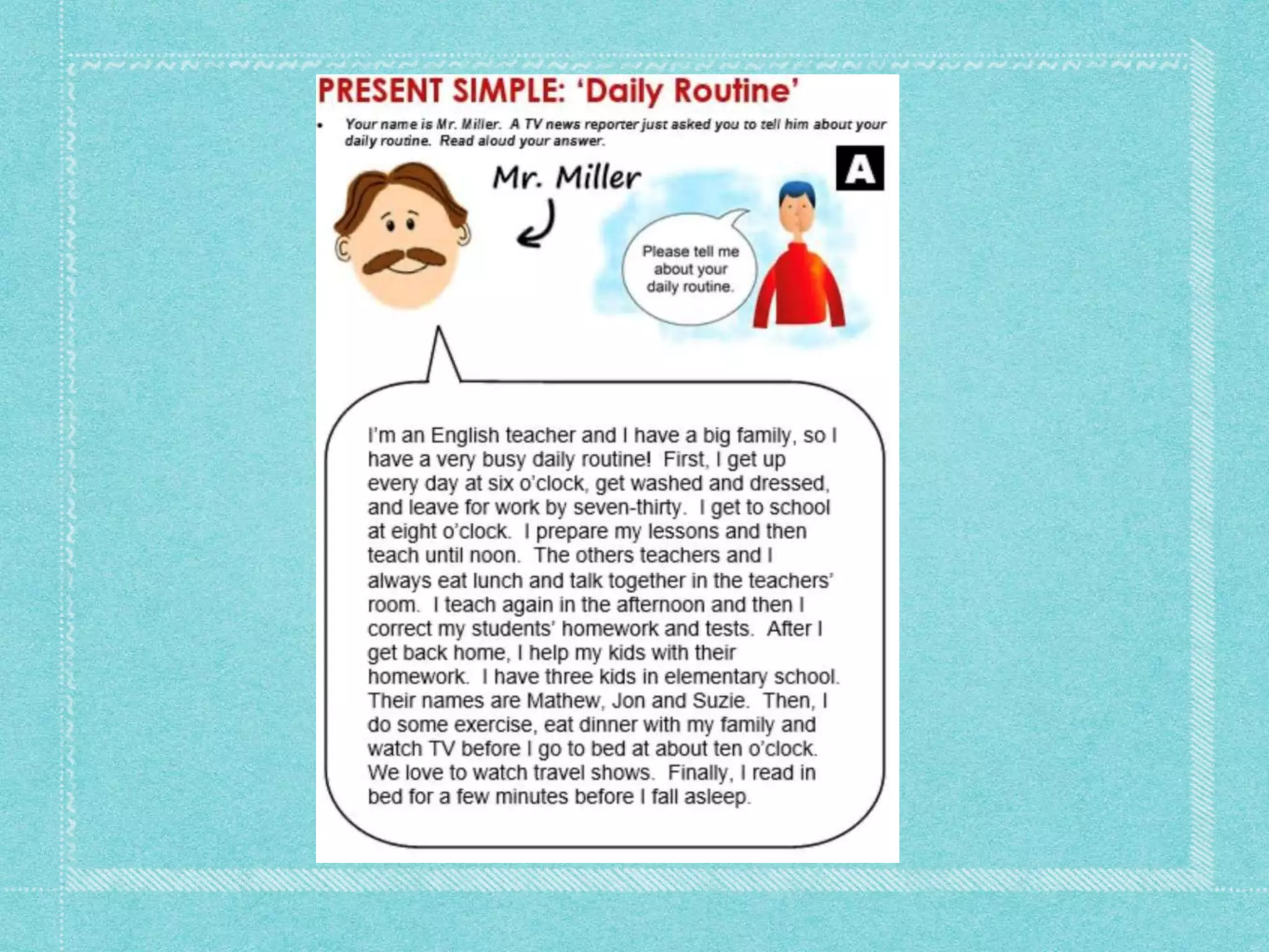 Simple present 7th grade | PPT