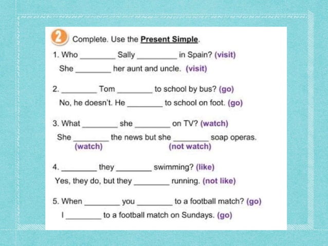 Simple present 7th grade | PPTX