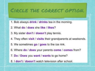 Simple present 7th grade | PPT