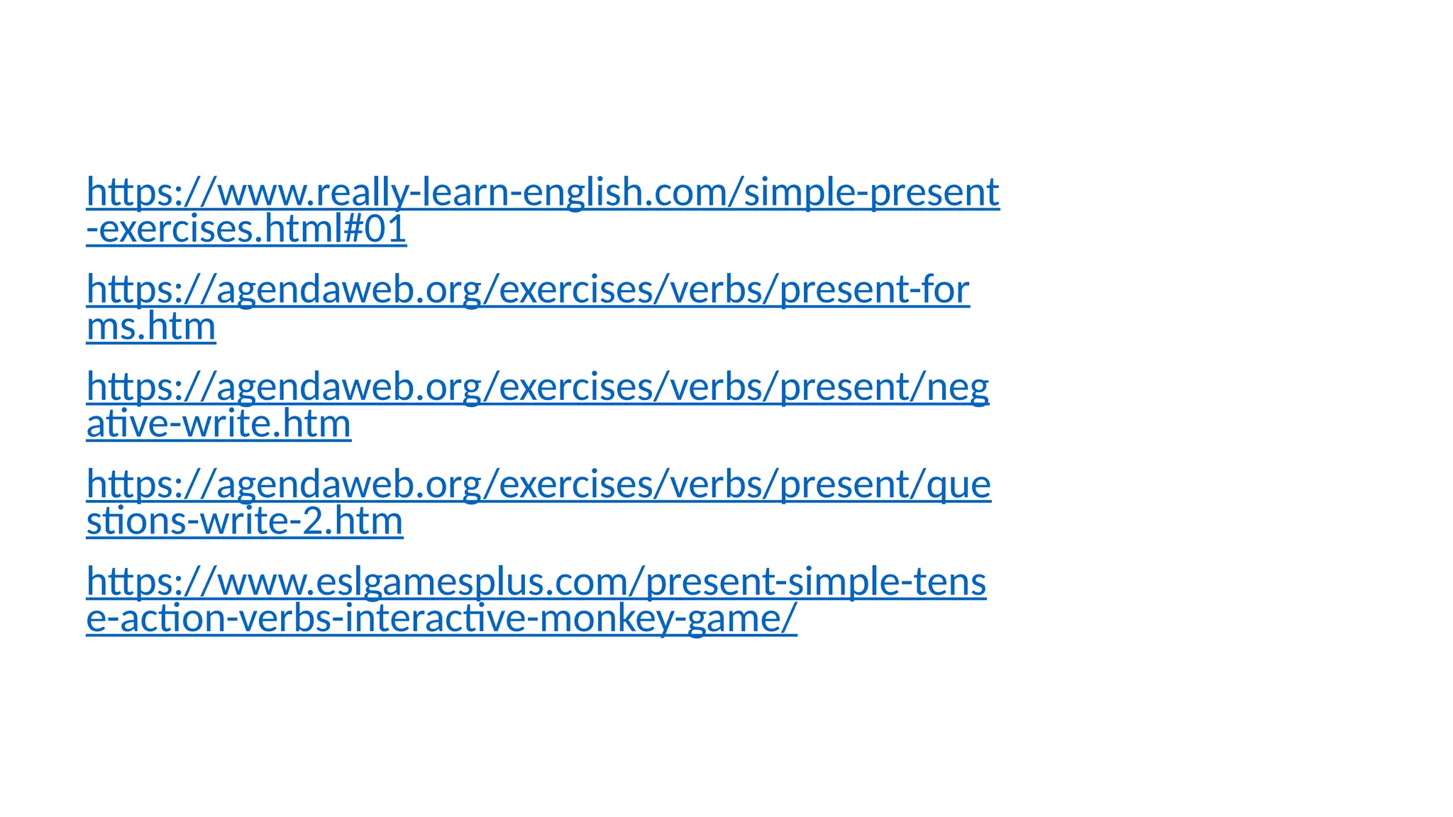 Practice: Simple Present - Action Verbs Practice | PPTX