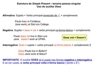 Simple present do does | PPT | College Education | Education