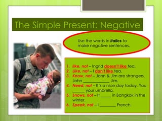 Simple present negative | PPTX